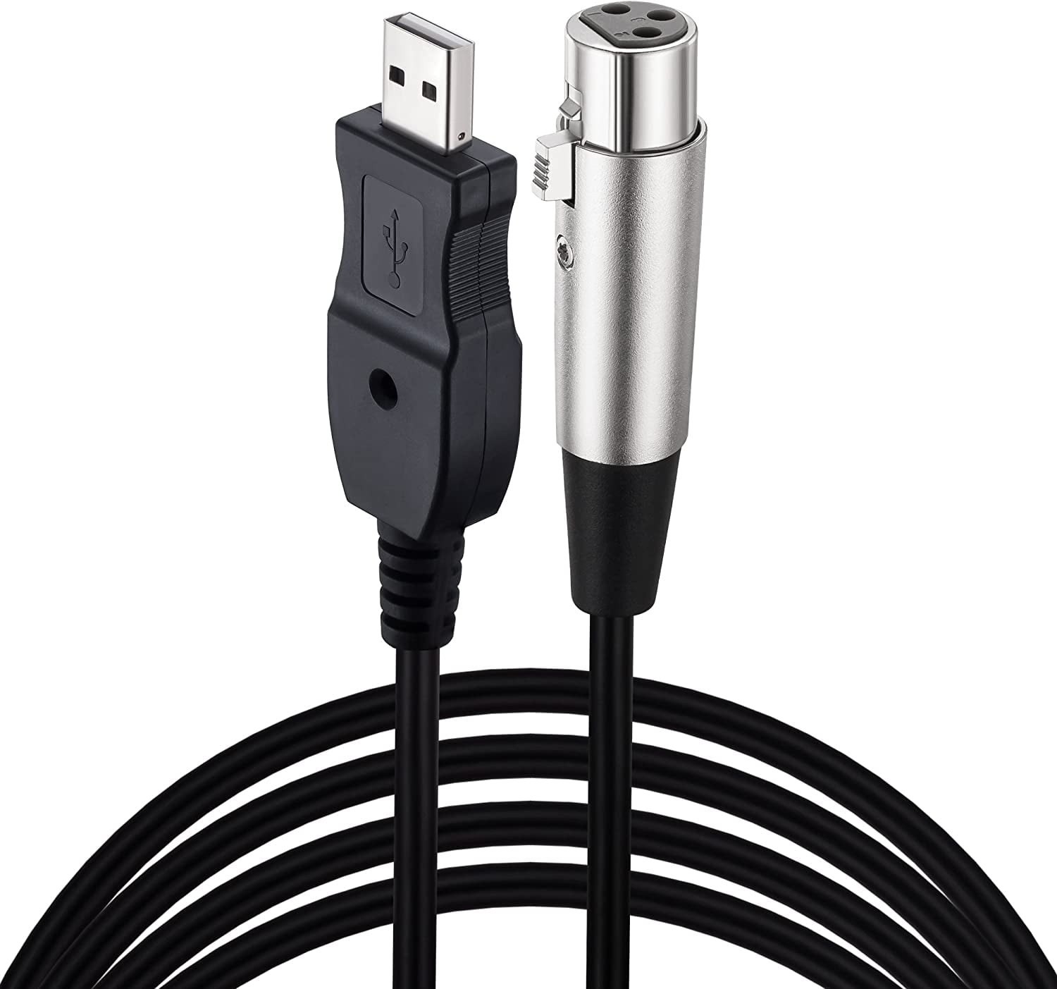 USB Microphone Cable,USB Male to 3PIN Female Mic Microphone Converter ...