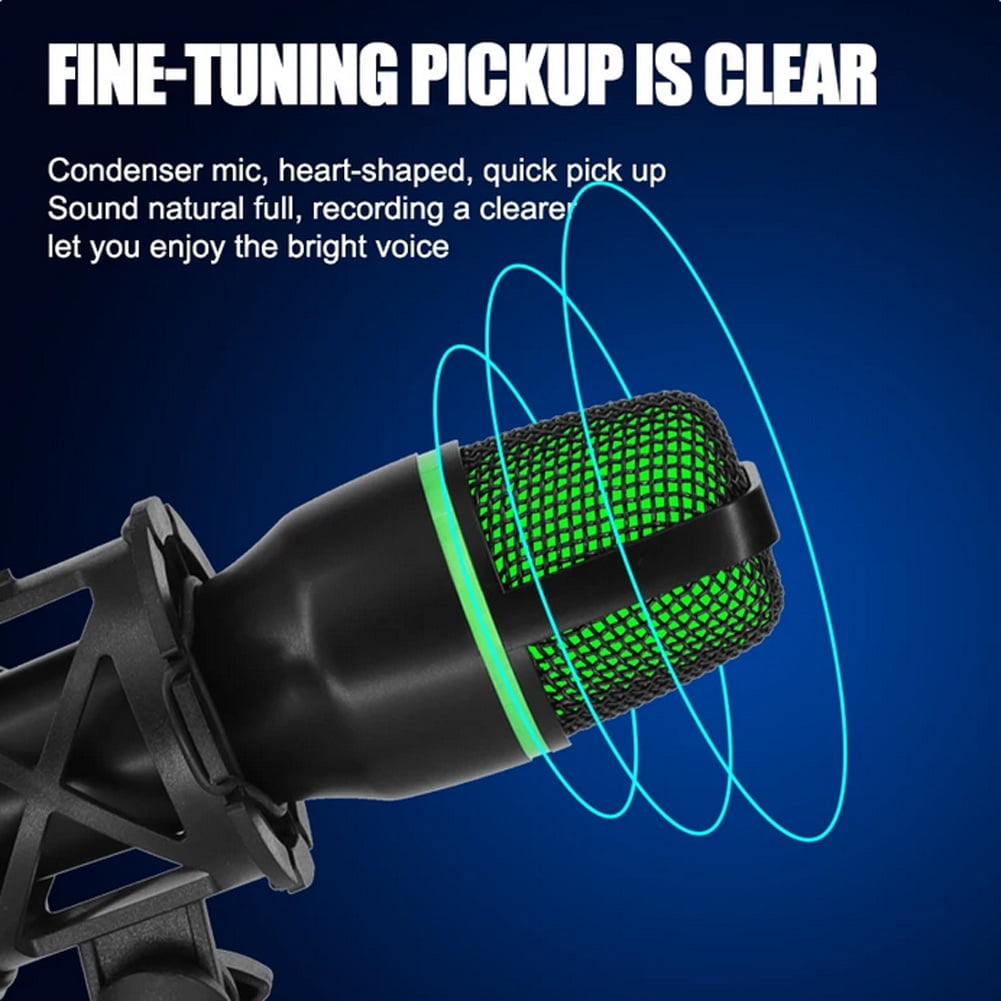 USB Microphone, Condenser Gaming Microphone Compatible For Laptop ...