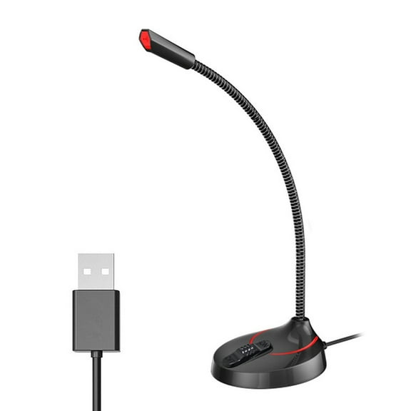 Anself USB Desktop Microphone, Noise Cancelling, Plug and Play, for ...