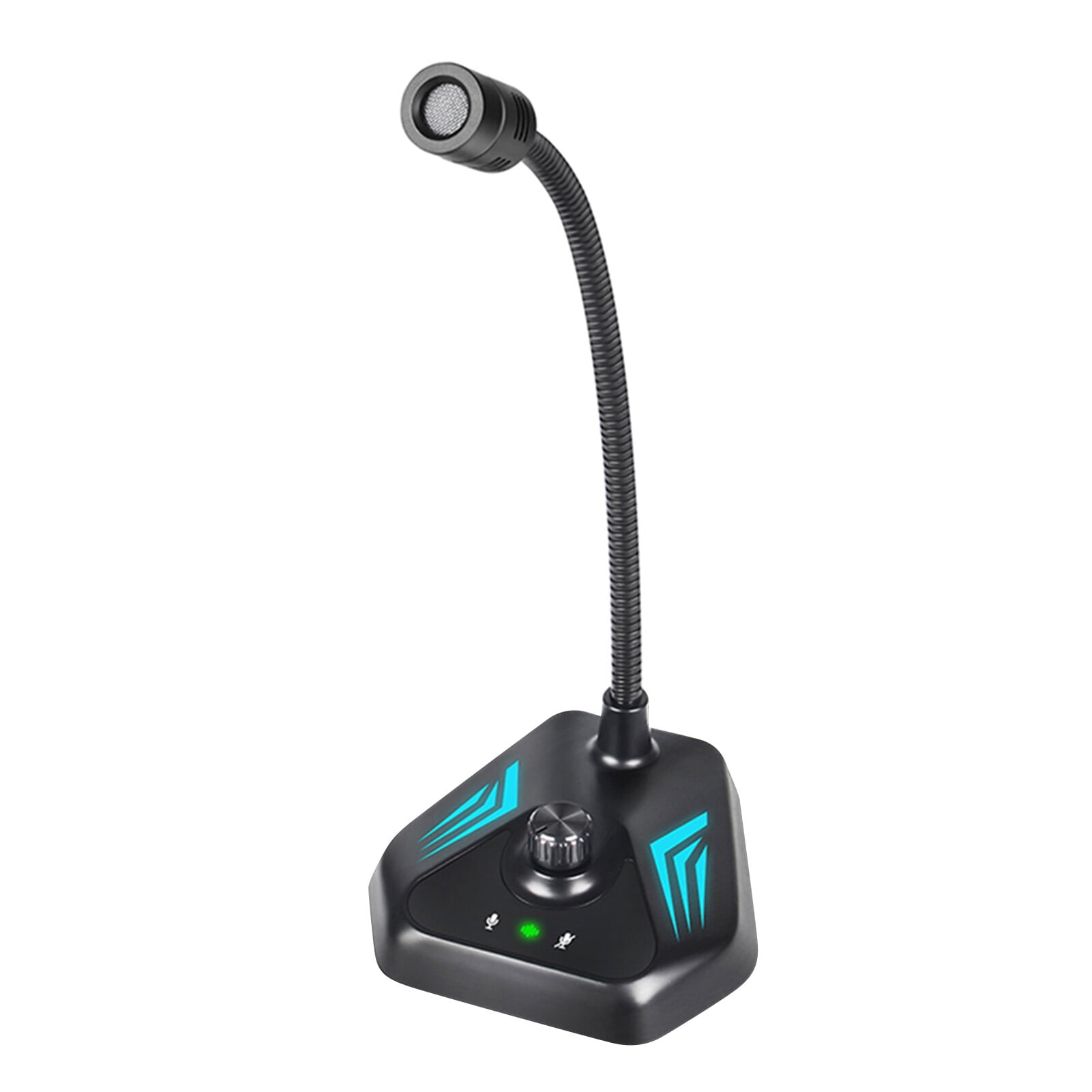 USB Microphone with Adjustable Shaft Flexible Neck Condenser Microphone ...