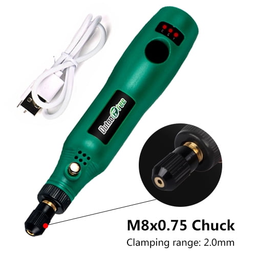 USB Mini Cordless Drill Rotary Tools Kit Wireless Drill 3 Speed ...