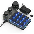 USB Mini Macro Mechanical Gaming Keyboard, Programming KeyPad with 3 ...