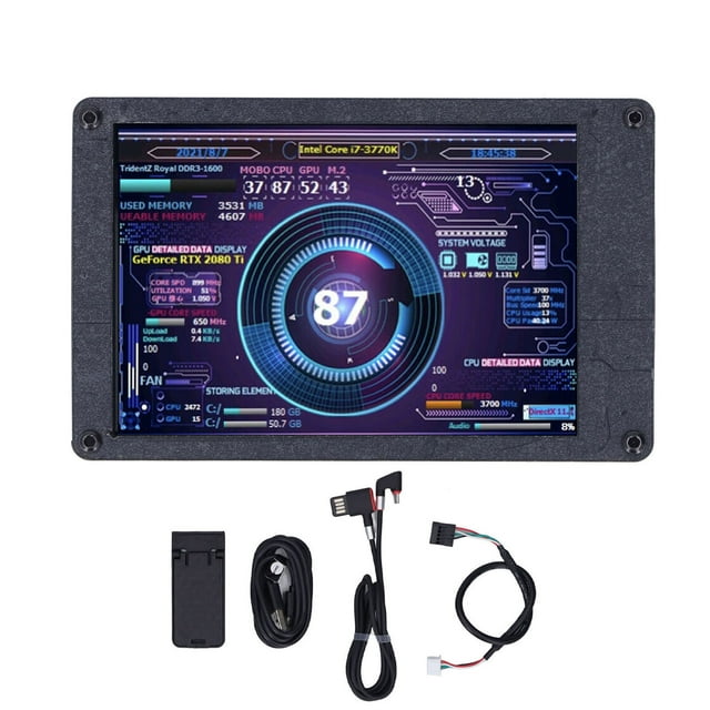 USB Mini Screen Adjustable Brightness 3.5in IPS Computer Temp CPU RAM ... USB Mini Screen Adjustable Brightness 3.5in IPS Computer Temp CPU RAM ...