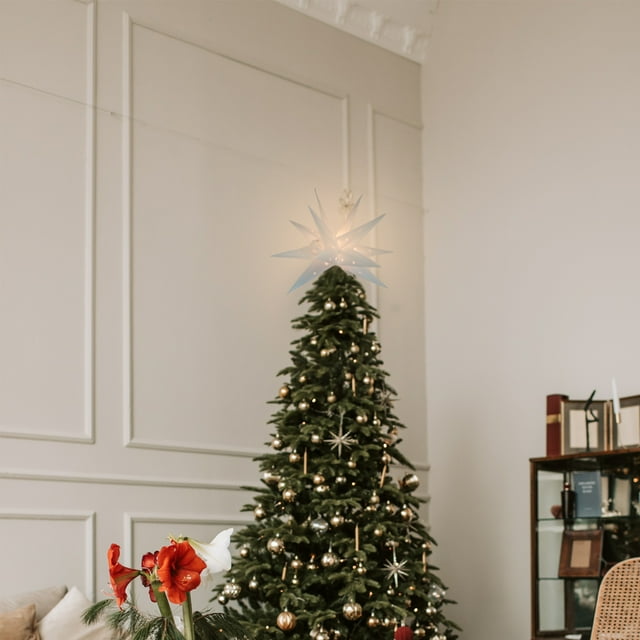 USB Moravian Star Light LED Christmas Tree Topper Waterproof Star ...