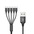 USB Multi Charging Cable 3/4/5 in1 Multiple Phone Cord USB C Multi ...