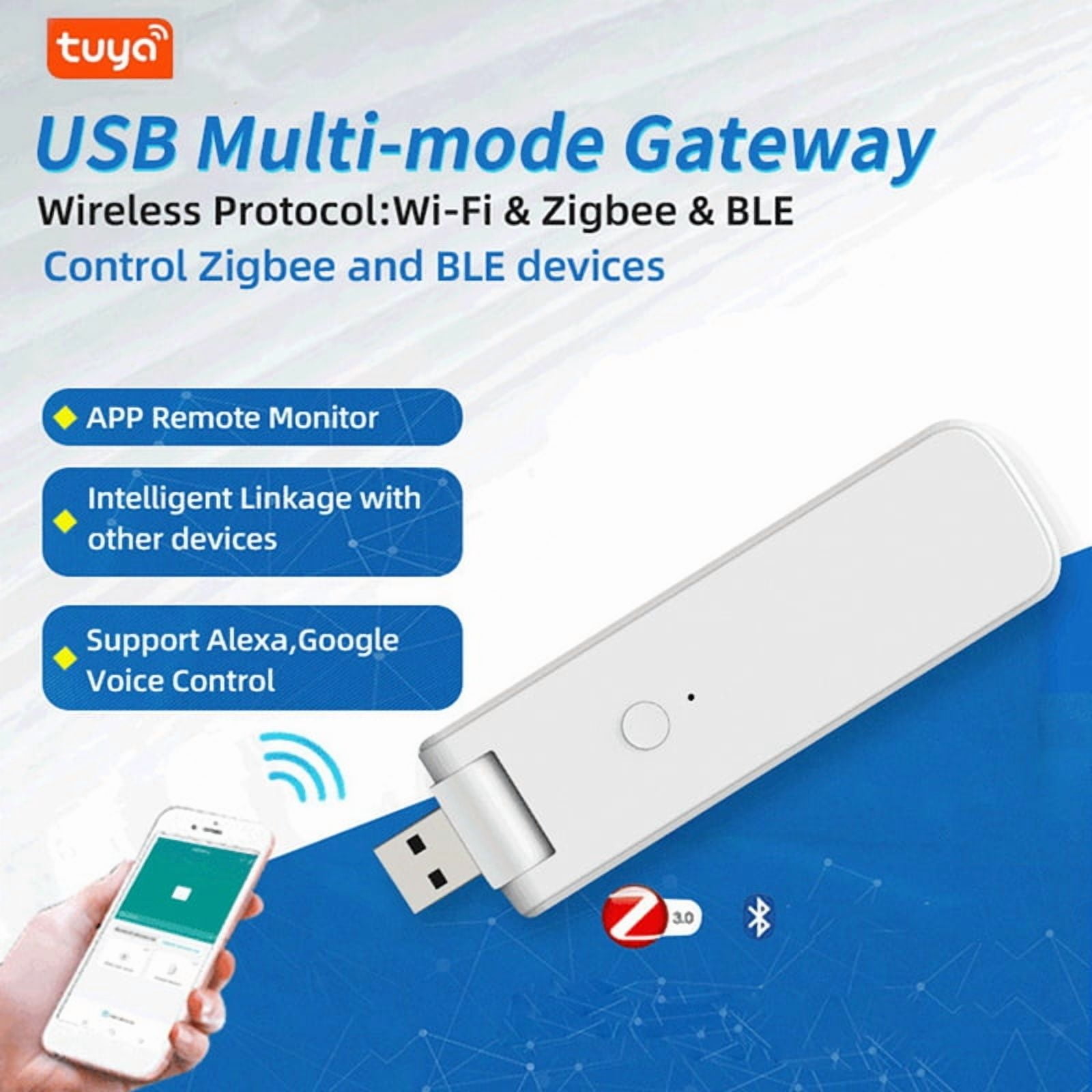 USB Multi-Mode Gateway Hub Gateway Zigbee 3.0 WiFi Relay Remote Control ...