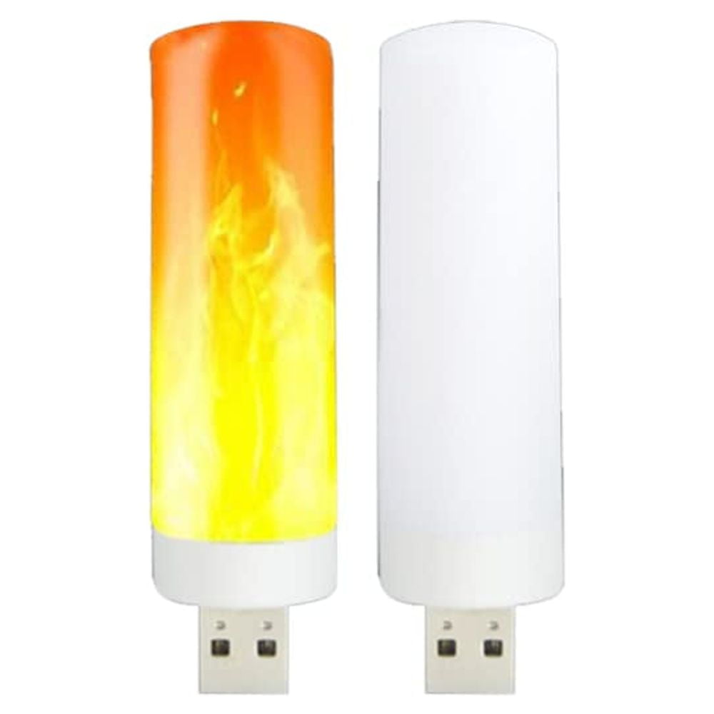 USB Night Light,Flame Light Effect USB LED Light, Energy-Saving Light ...