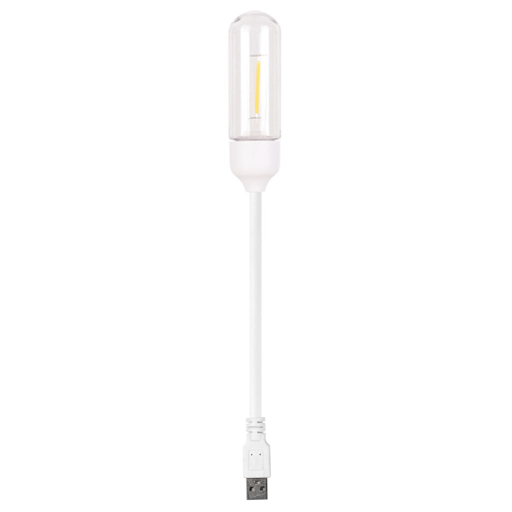 USB Night Light Small Portable Bedside Lamp Flexible Gooseneck USB Plug ...