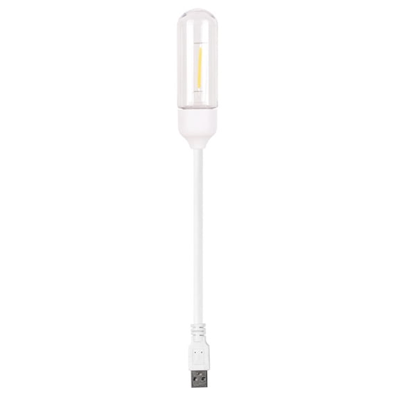 USB Night Light Small Portable Bedside Lamp Flexible Gooseneck USB Plug ...