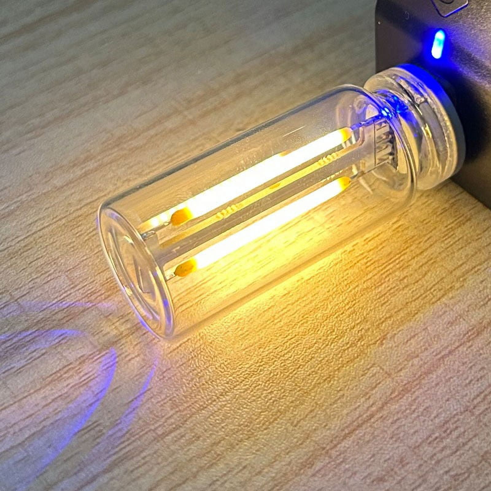USB Nightlight | Touch-Controlled LED Glass Bottle Lamp | Ceramic Base ...