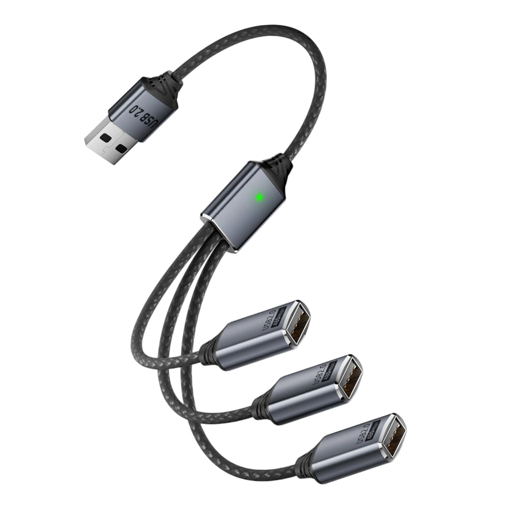 Aluminum USB Hub USB Male to 3 Female Port for OTG Functionality and ...
