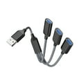 USB OTG Splitter Y Cable USB Male to 3 Female USB 2.0 Converter Multi ...