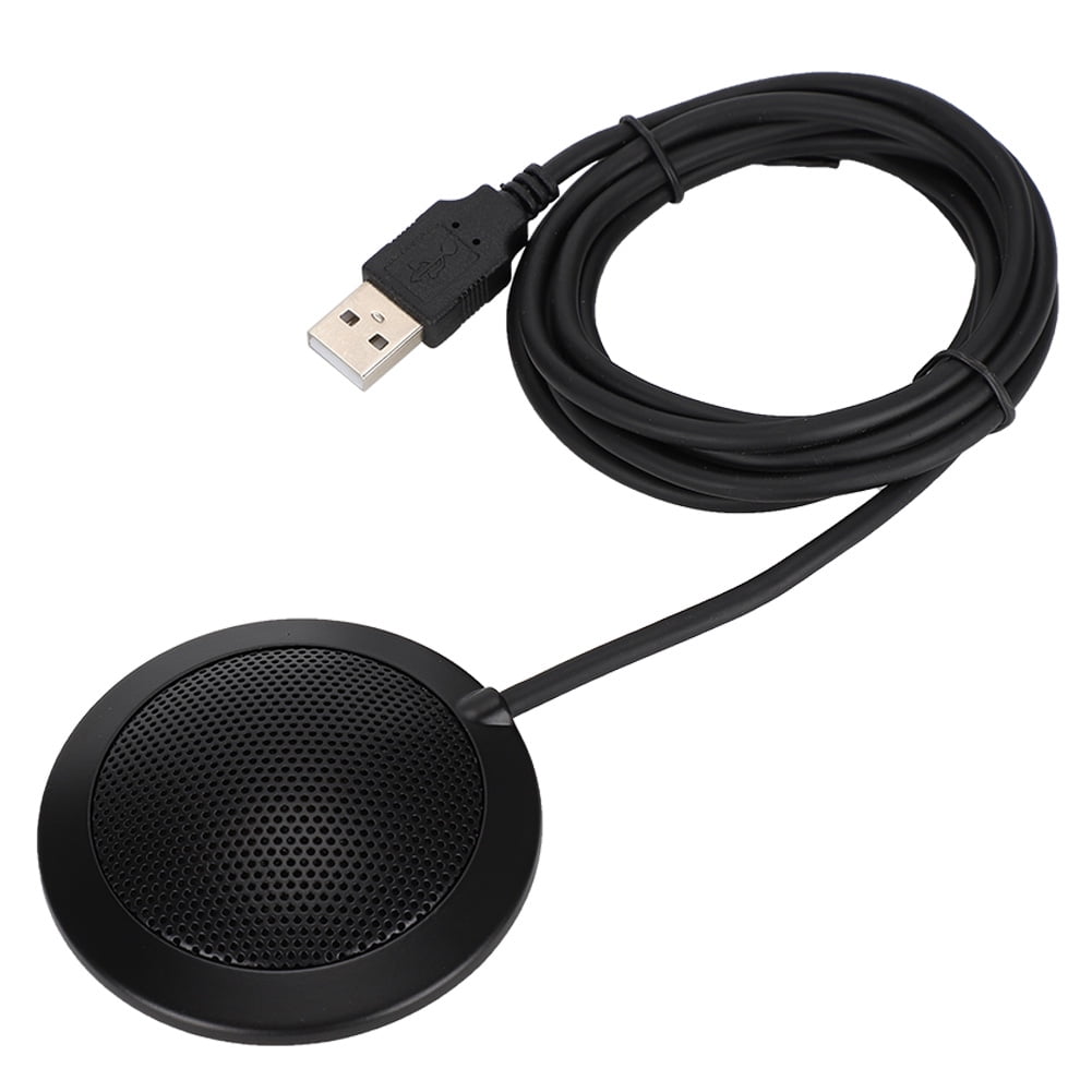 USB Omnidirectional Pickup 360-Degree Sound Metal Mesh Cover Microphone ...