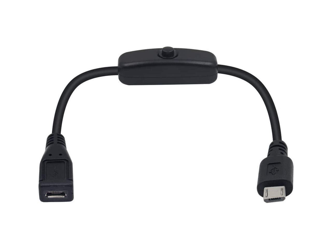 USB On Off Switch Cable, Maxhood Micro USB Raspberry pi Power Switch ...