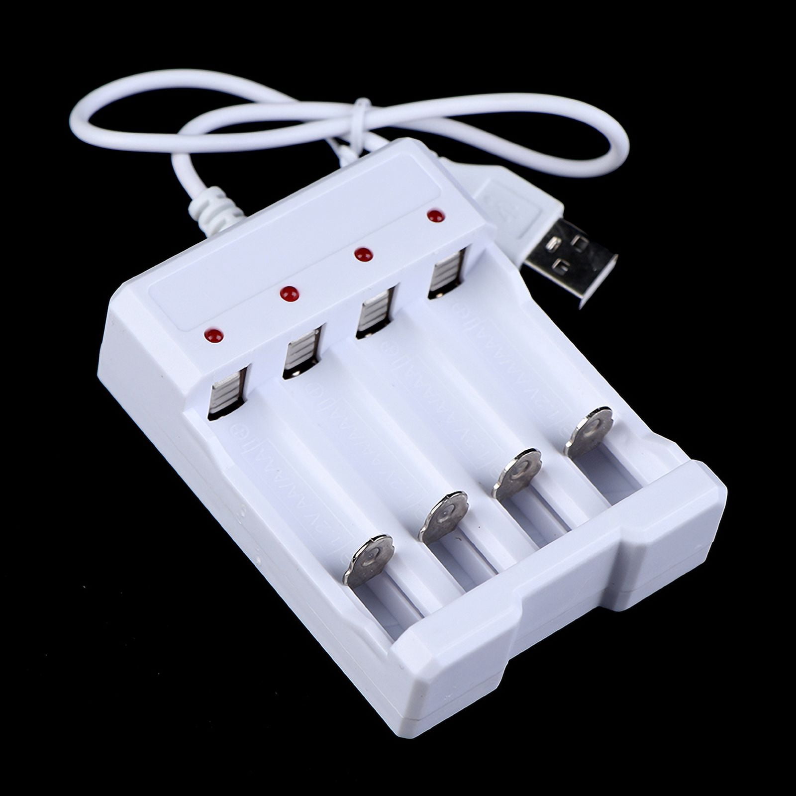 USB Output Battery Charger 4 Slot Adapter For AA / AAA Battery Quick ...