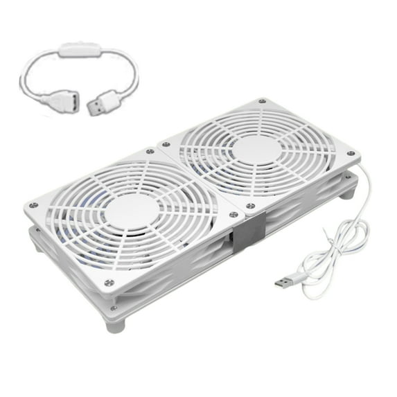USB PC Router Fan Cooling Fan 1800rpm Speed Portable Cooling Fan ...
