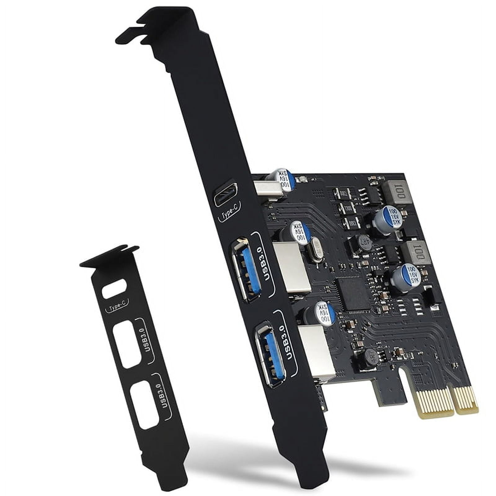 USB PCIE Card 18W Power Delivery, PCI Express 3 Port (Type C, 2 X Type ...