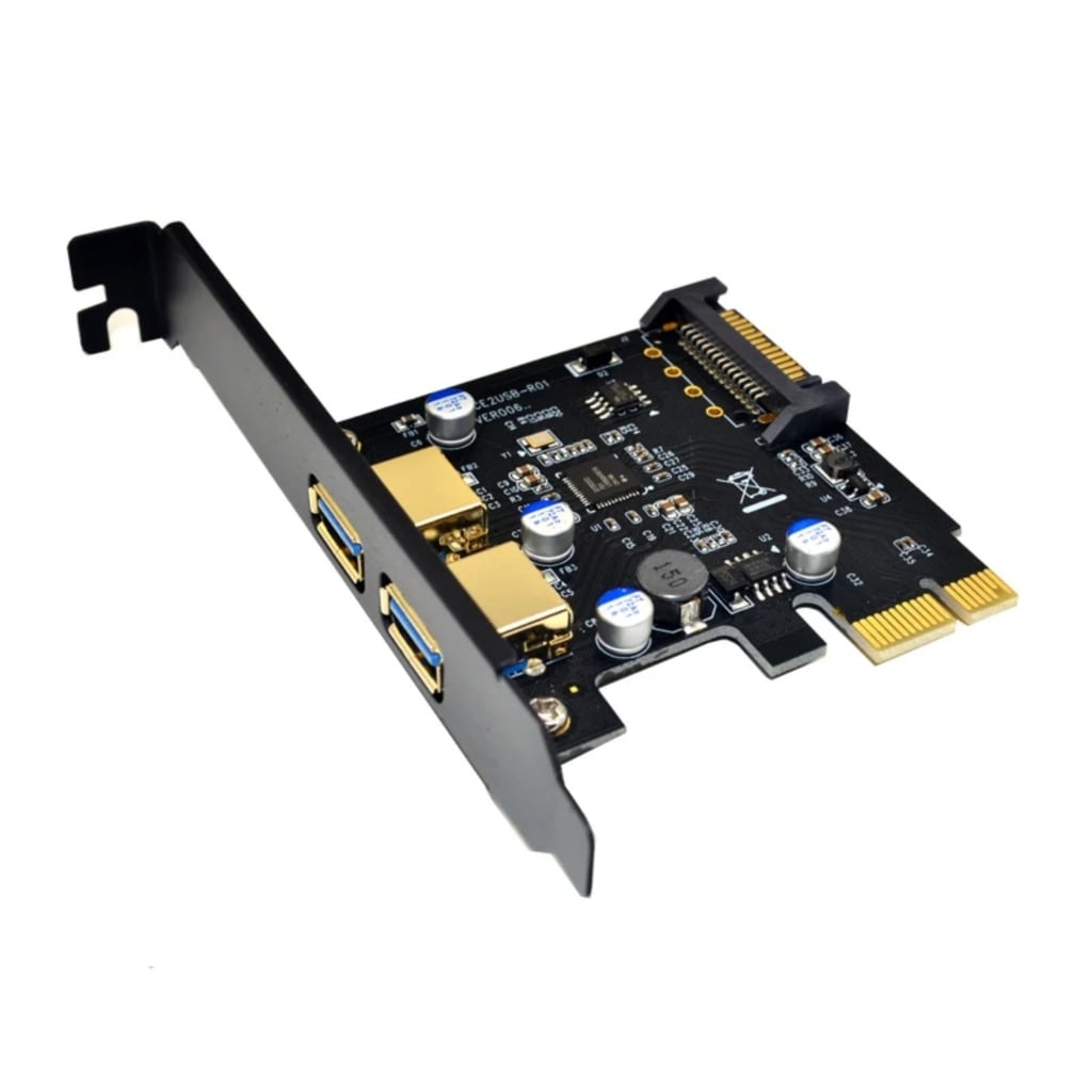 USB PCIE Expansion Card PCIE USB Card Adapter 5Gbps 2 Port USB PCIE ...