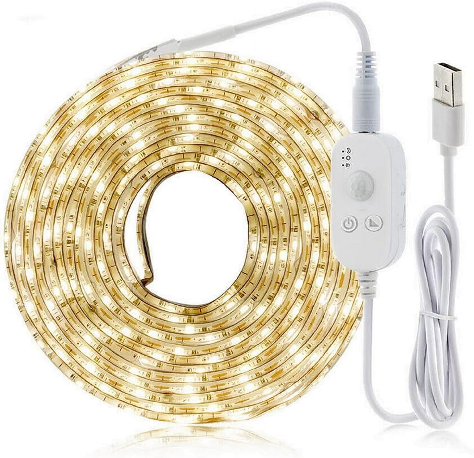 USB PIR Motion Sensor Led Light Strip Cabinet Kitchen Closet Lamp Bulbs ...