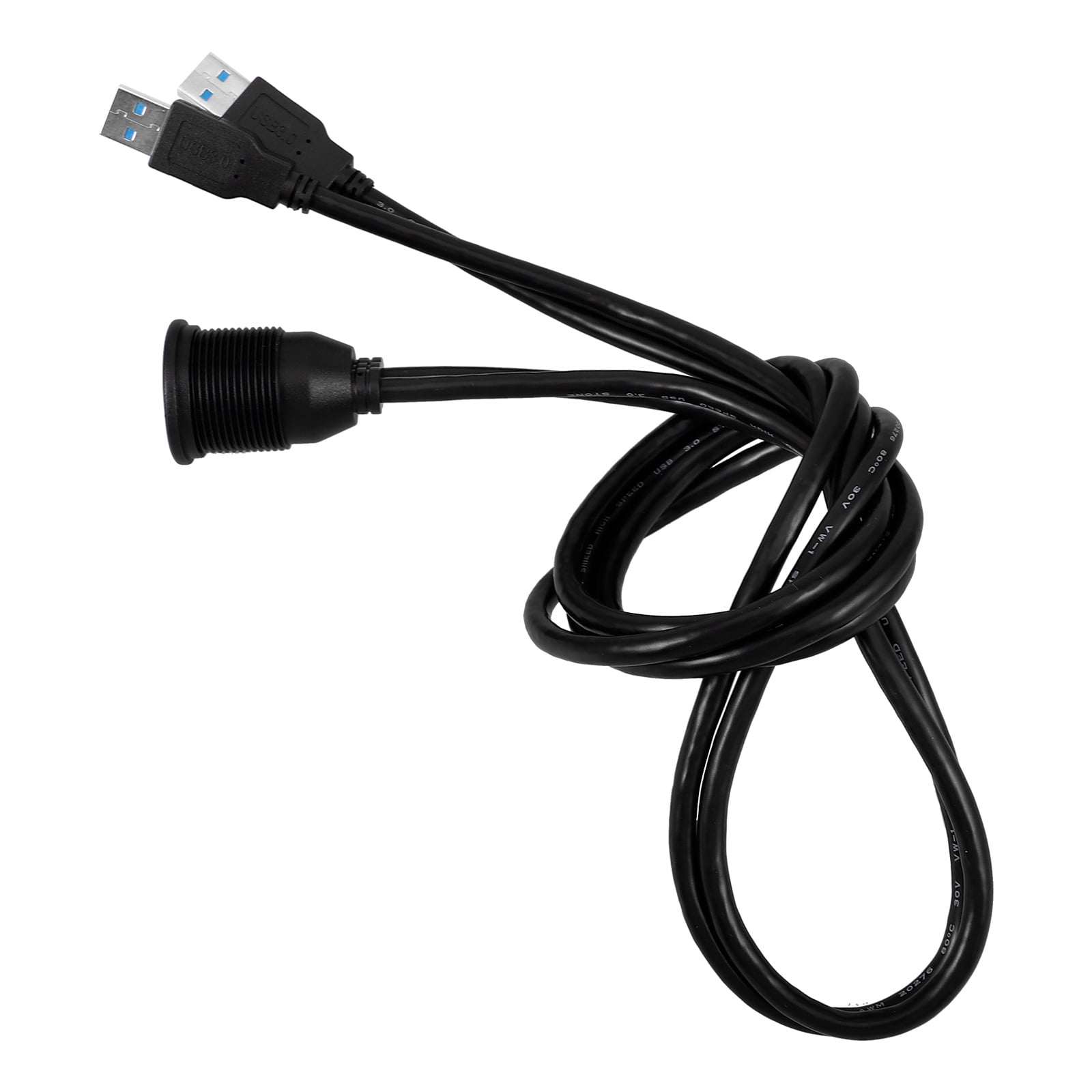 USB Panel Cable Cars Auto Car USB Extension Panel USB Port Cable for ...