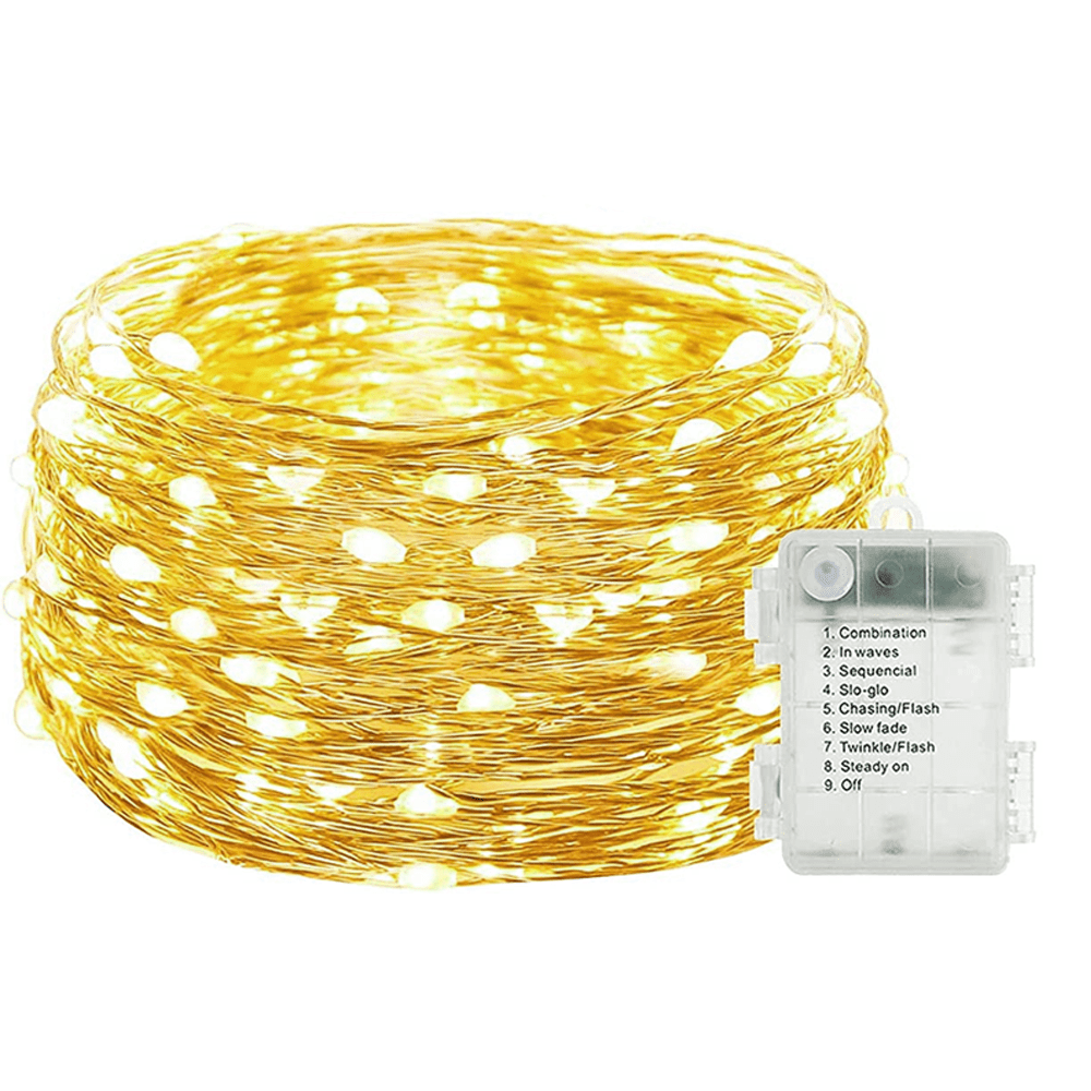 USB Plug-in Fairy Lights with Remote Control,33 Feet 100 LEDs, Blinking ...