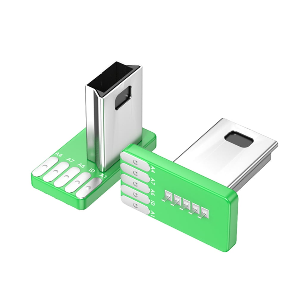 USB Port 2.0 Connector Replacement Solder Adapter USB 4Pin/Type C 5Pin ...