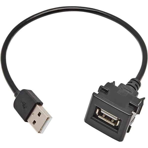 USB Port Car Charger for Toyota, Male to Female USB Power Socket ...