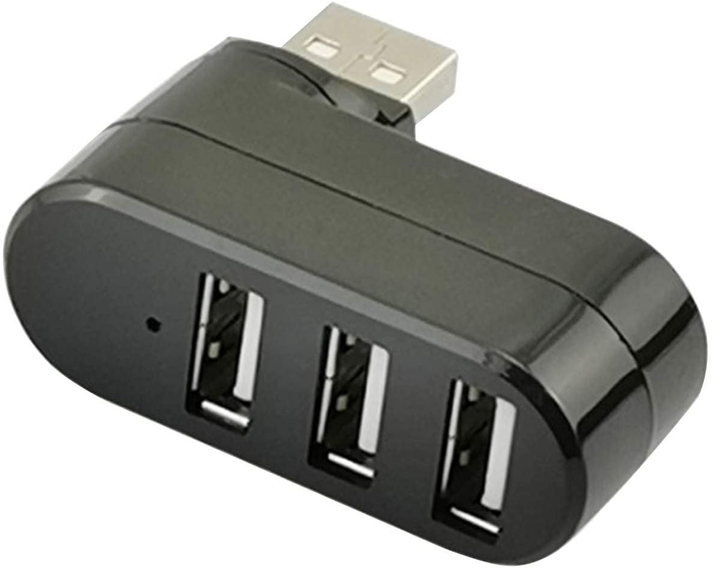 USB Port Splitter, USB 3 Port Compact Portable Rotatable HUB, USB Hub ...