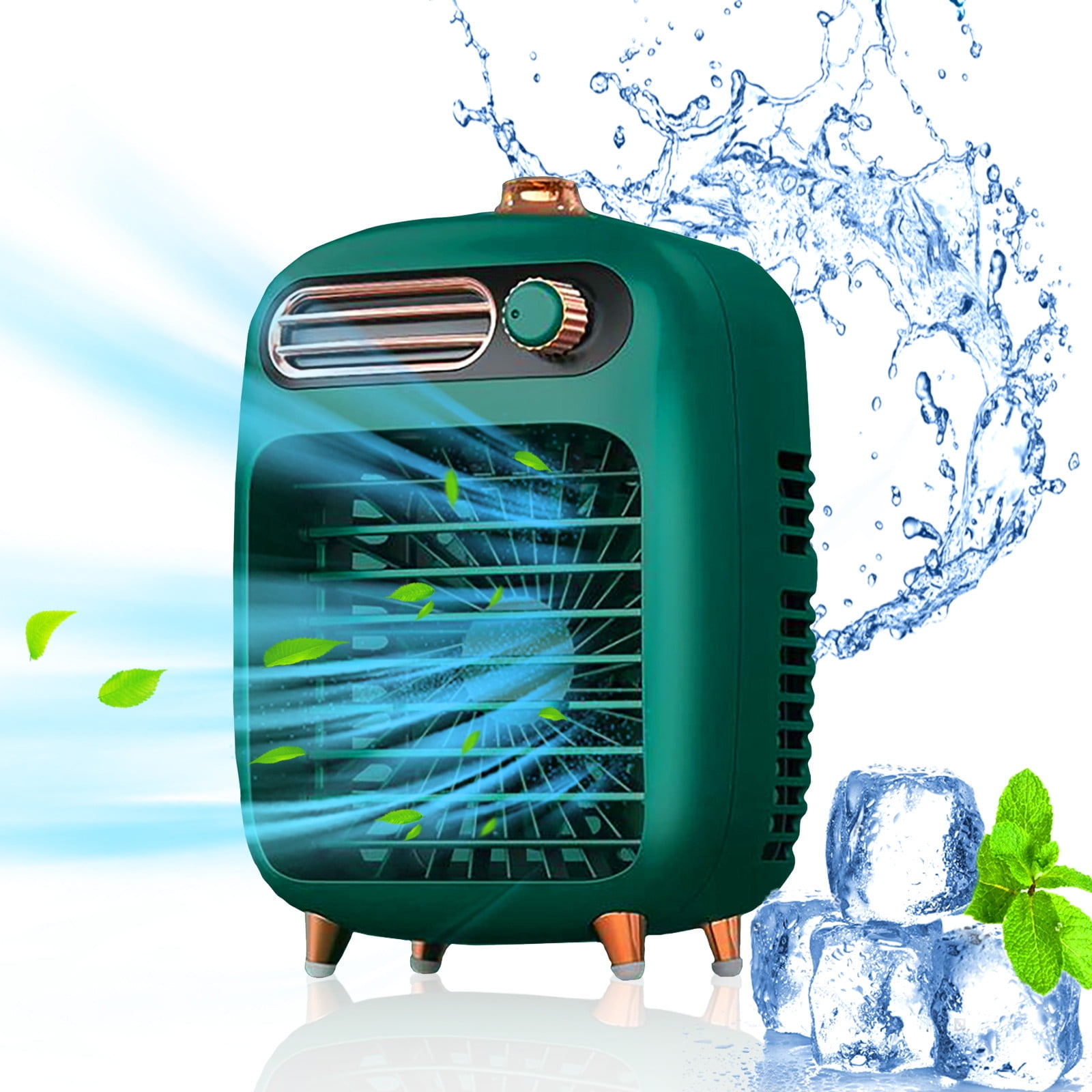 USB Portable Air Conditioner Humidifier Air Cooler Is Silent And Does ...