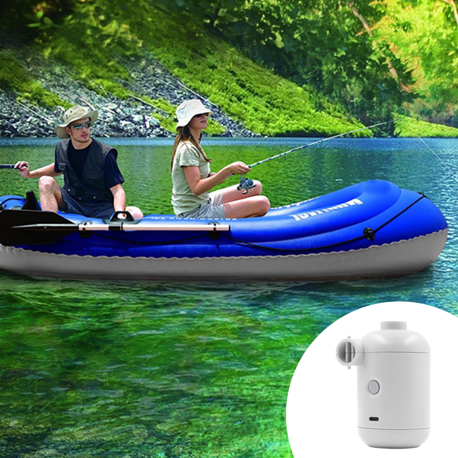 USB Portable Electric Air Pump | Compact 140L/min Inflator & Deflator ...