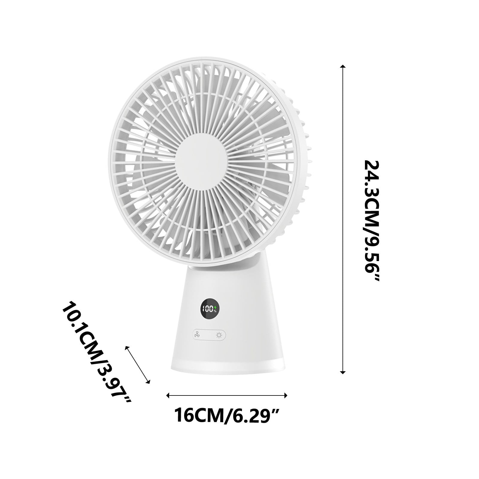 USB Portable Fan, Small Digital Display Charging Fan, Quiet Operation ...