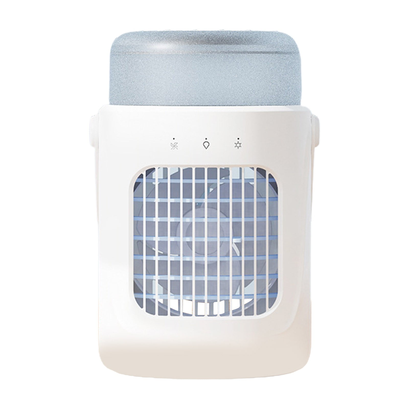 USB Portable Humidification Fan, Night Light Desk Fan, 4-Mode Speed ...