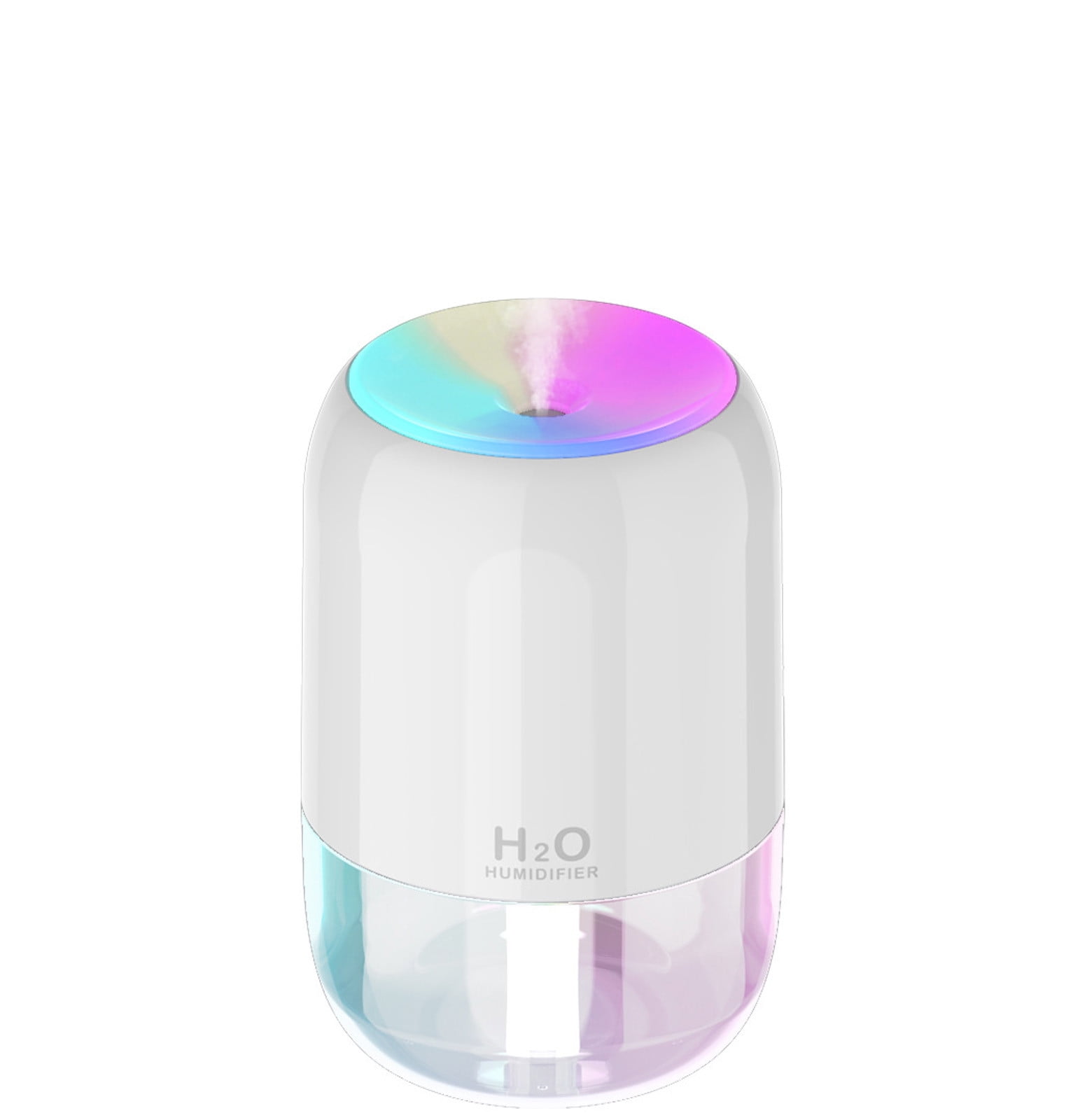 USB Portable Humidifier, Colorful Night Light, 300ml Tank, Smart Mist ...