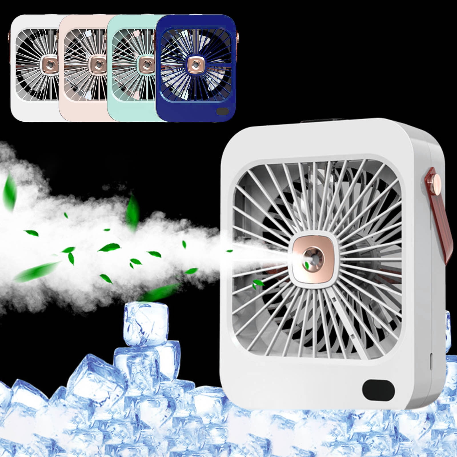 USB Portable Mini Fan, Quiet Air Circulator, 4-Mode Speed Control ...