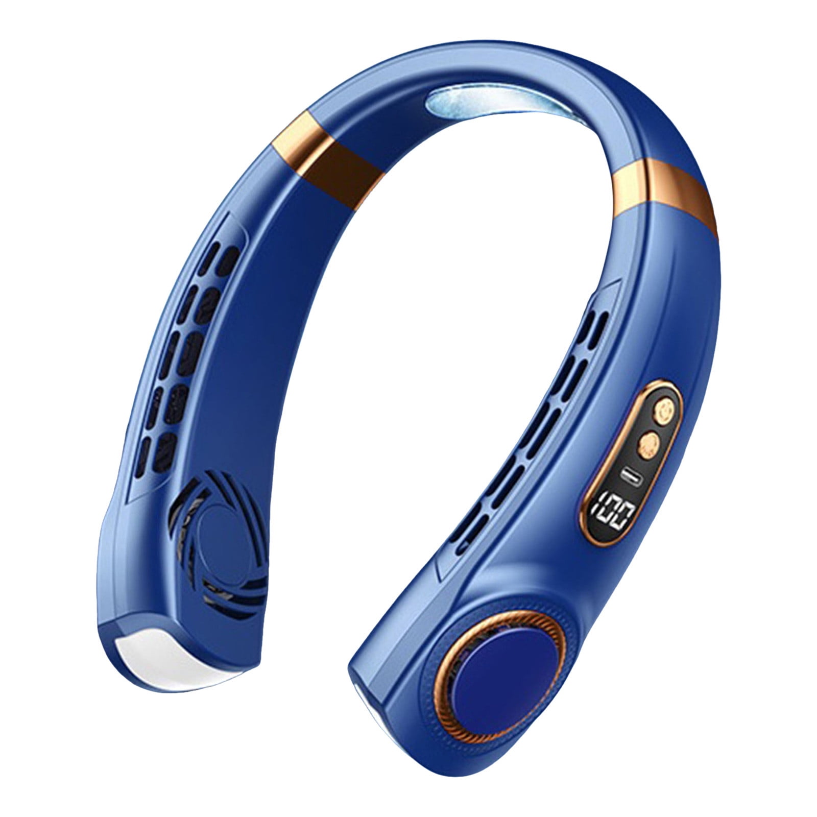 USB Portable Neck Hanging Fan Cold Fan Handheld Rechargeable Mute ...