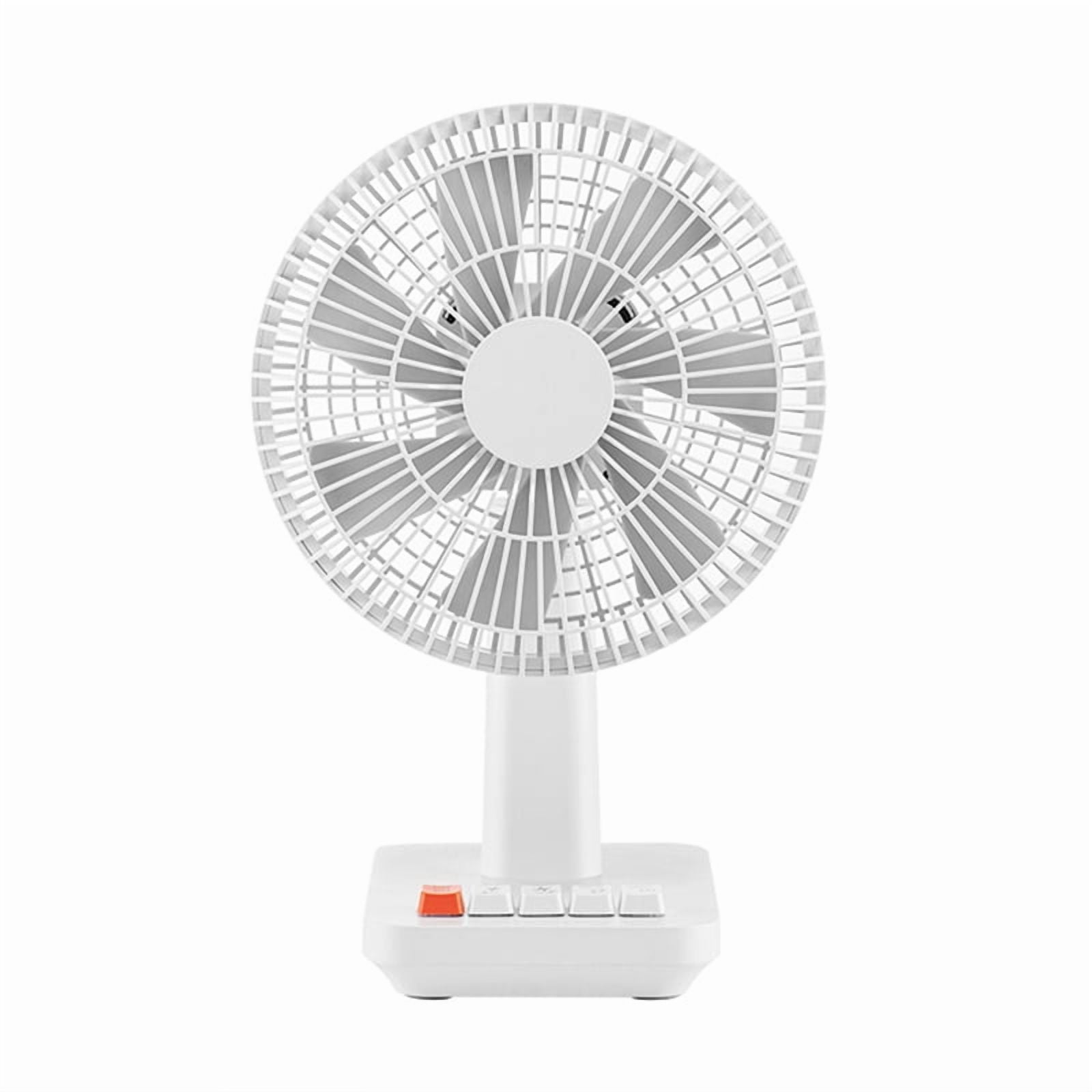USB Portable Rechargeable Fan Four-Speed Retro Electric Fan Desktop ...
