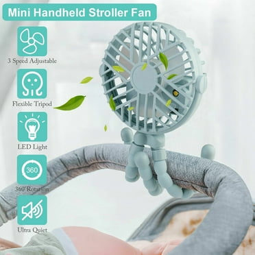 Free Shipping! JISULIFE Baby Stroller Fan Portable, Large Battery ...