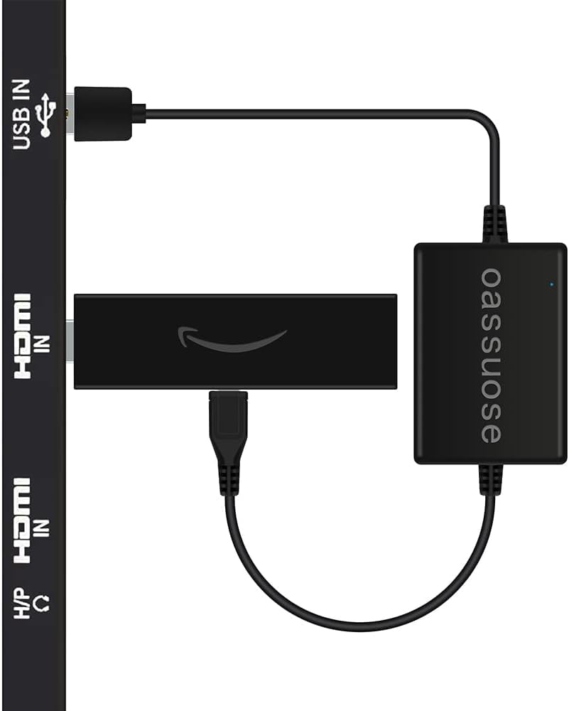 USB Power Cable Adapter for Fire TV Stick,Powers Streaming TV Sticks ...
