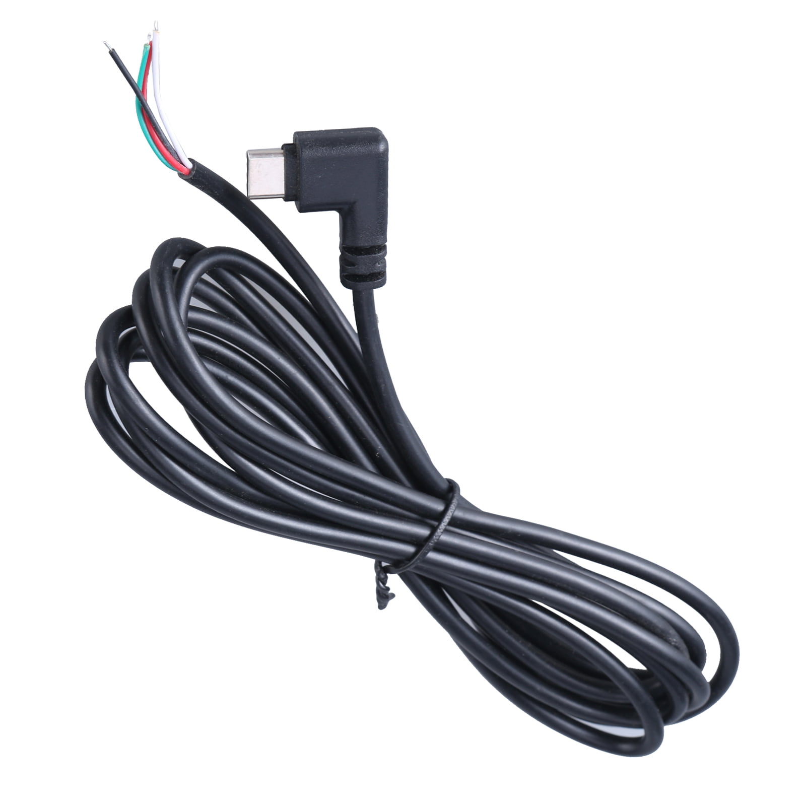 USB Power Cable Cord Straight Head/90° Male Plug to 4Pin Bare Wire ...