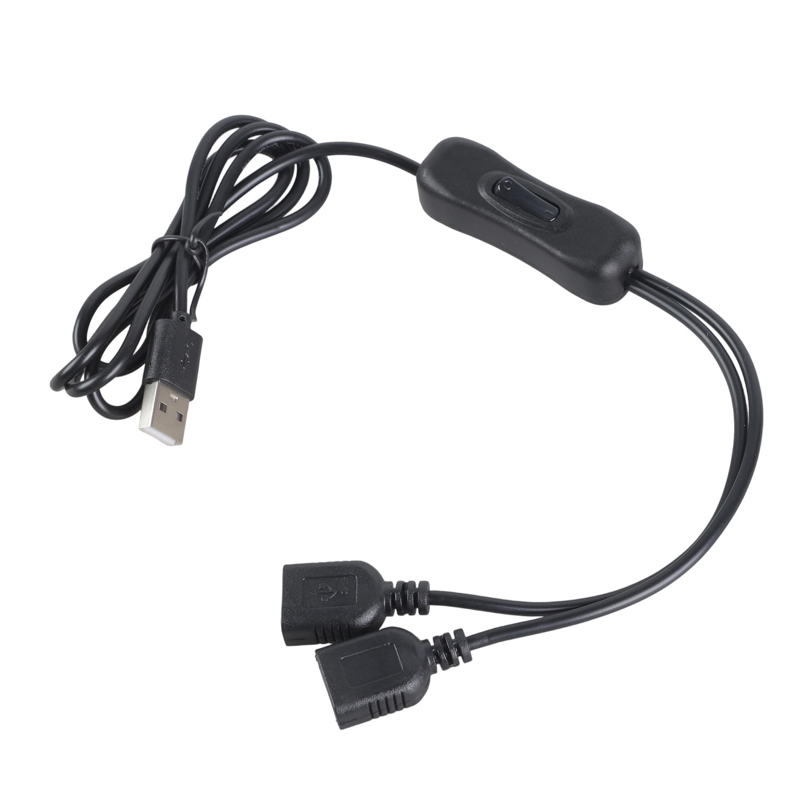 USB Power Splitter Cable With On Off Switcher Double Female Port 5V2A ...