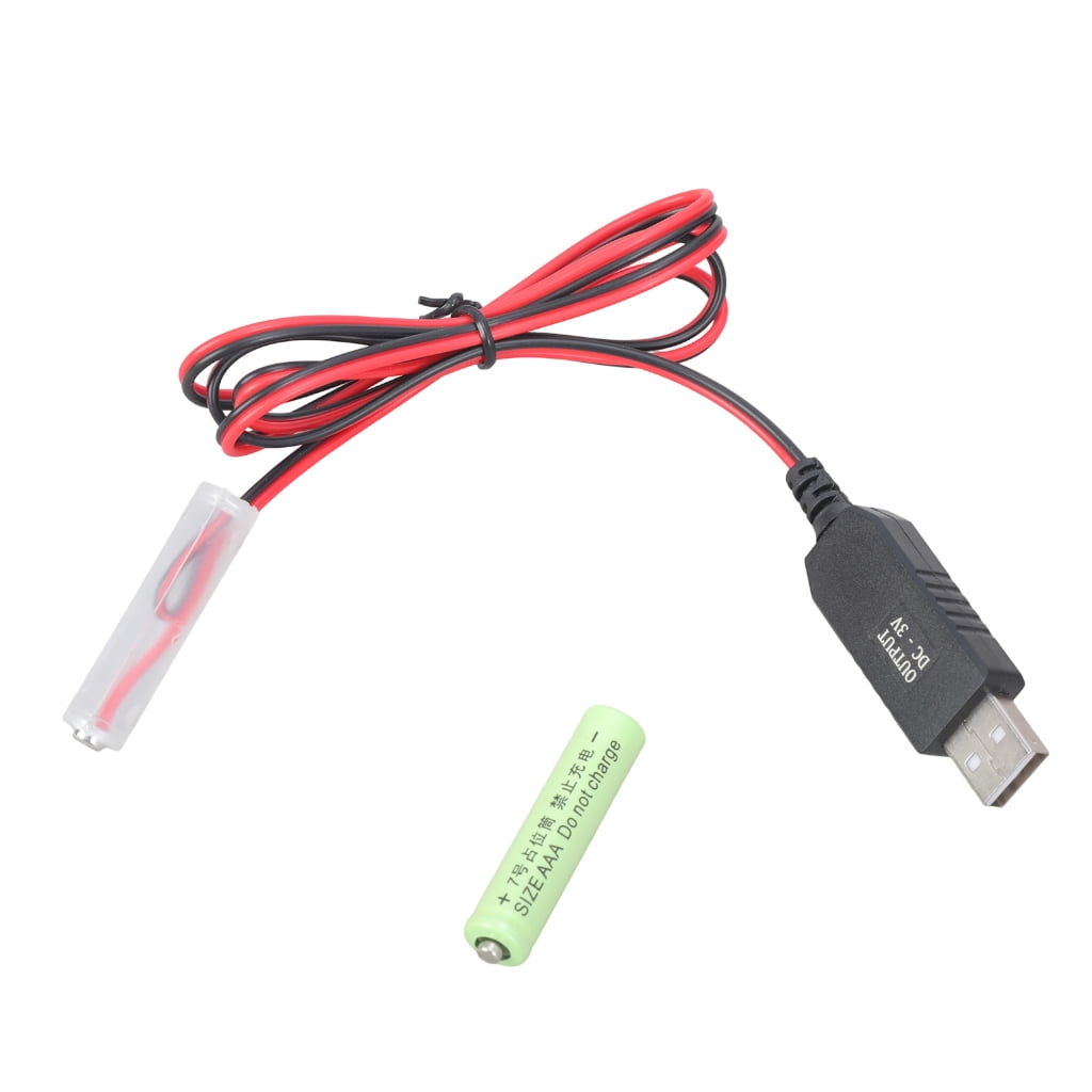 USB Power Supply Cable for Battery,Replace 3V 3A Battery,Reusable ...