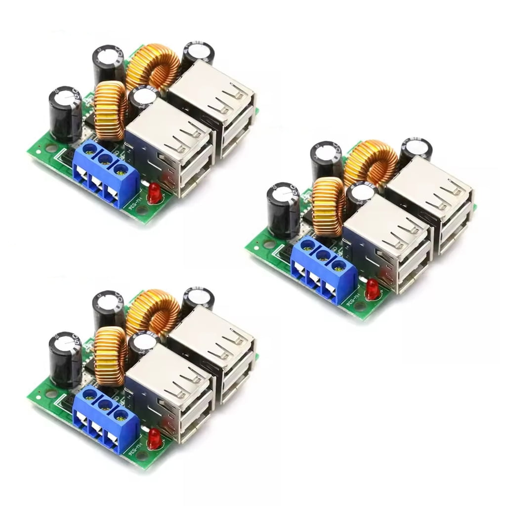 USB Power Supply Module 4Port Synchronous Rectifiers 94%Efficiency Wide ...