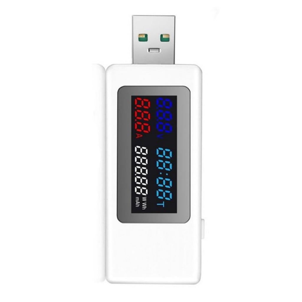 USB Meter Tester Power Meter USB Multimeter Voltages and Current Tester ...