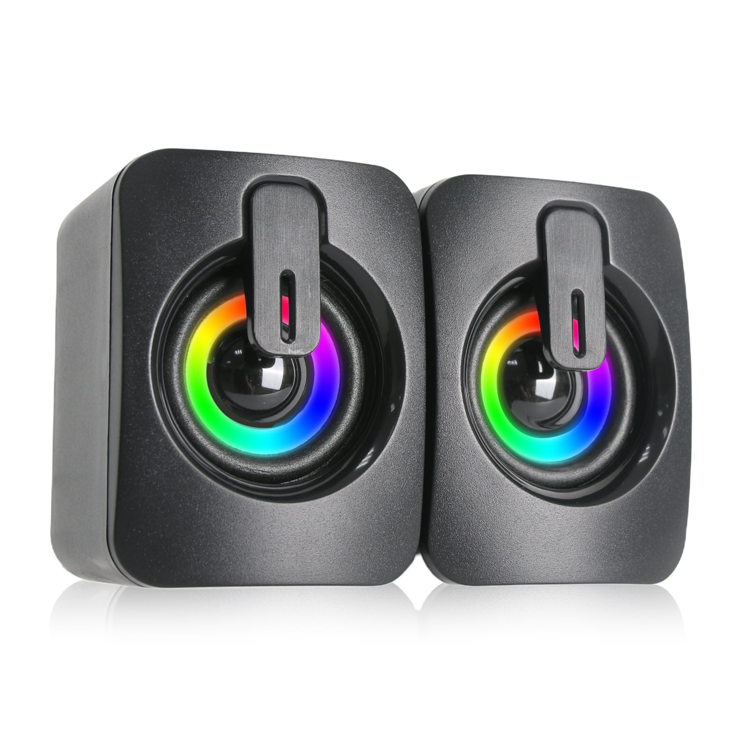 USB-Powered Computer Speakers for Desktop PC & Laptop, Plug & Play Dual ...