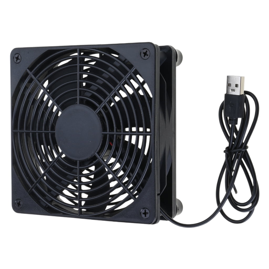 USB Powered Cooling Fan Stand 120mm for Router Rack Sound Video ...