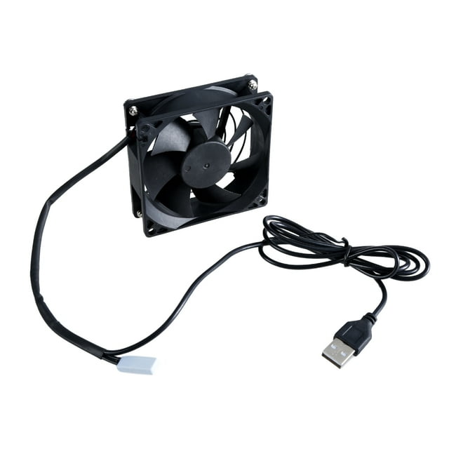 USB Powered Cooling Fan System with Adjustable Thermostat for AV ...