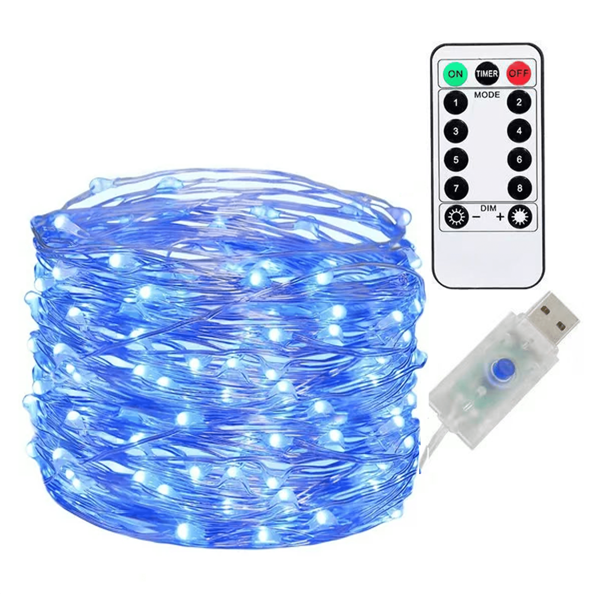 USB Powered Fairy Lights,200 LED String Fairy Lights Copper Wire ...