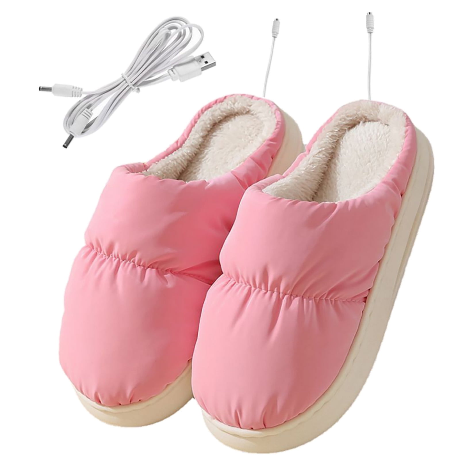 USB Powered Heated Slippers for Indoor Outdoor Use Rechargeable Warm ...