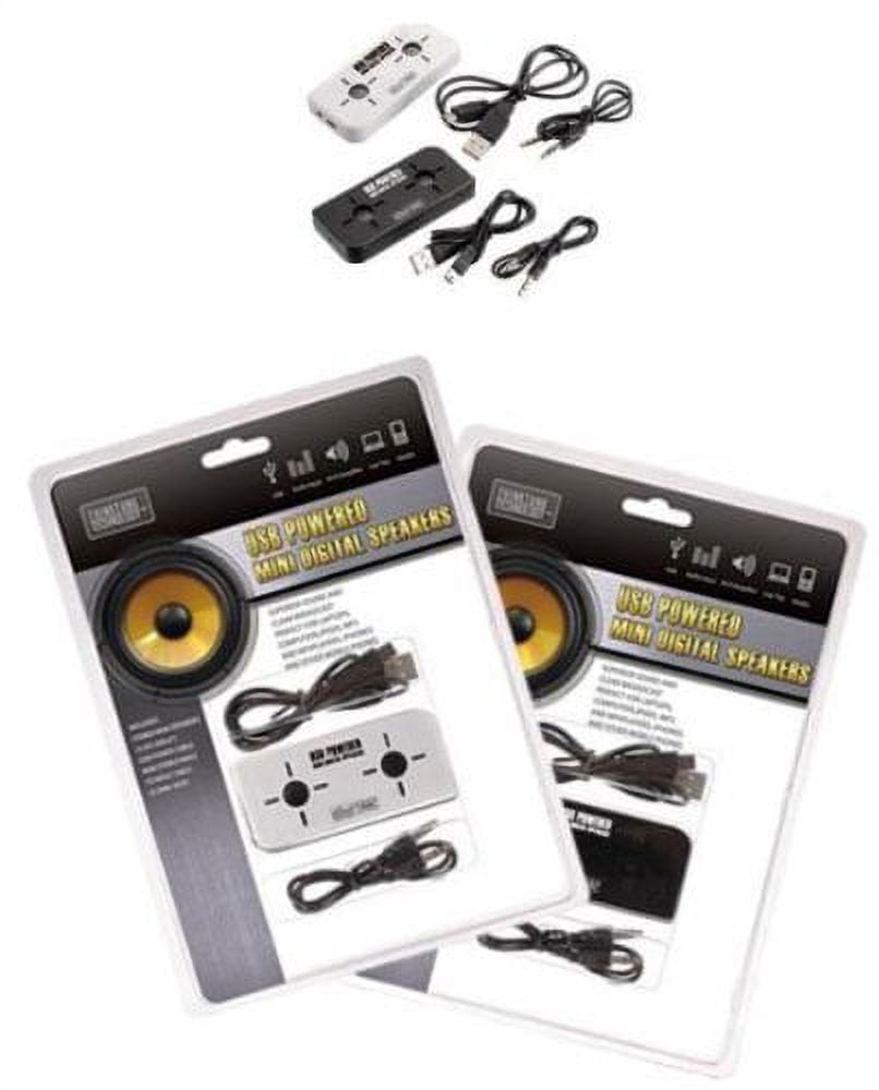 USB Powered Mini Digital Speakers - Ultra Portable Speaker System ...