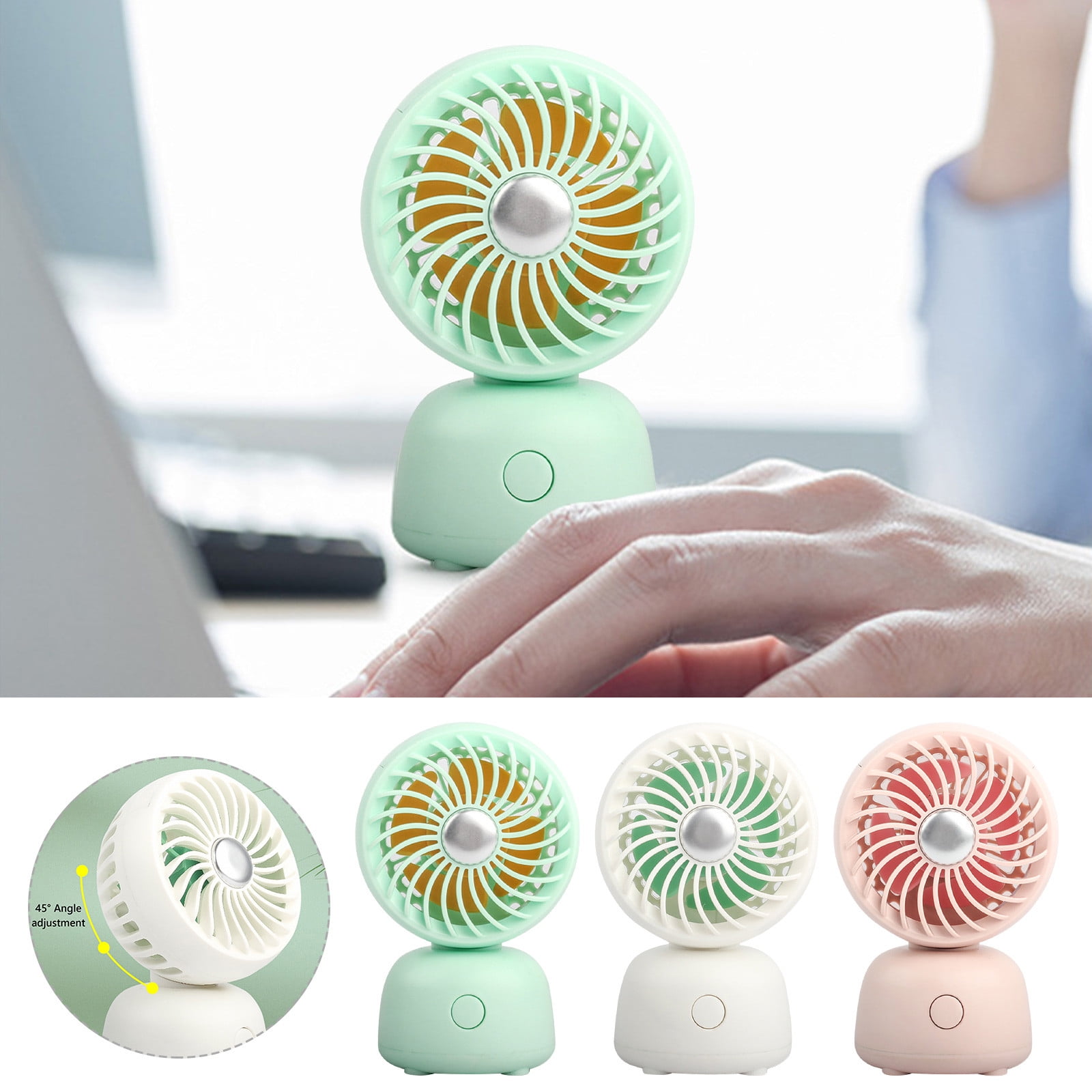 USB Powered Mini Fan, Cute Pet Ears Design, Silent Operation, Portable ...
